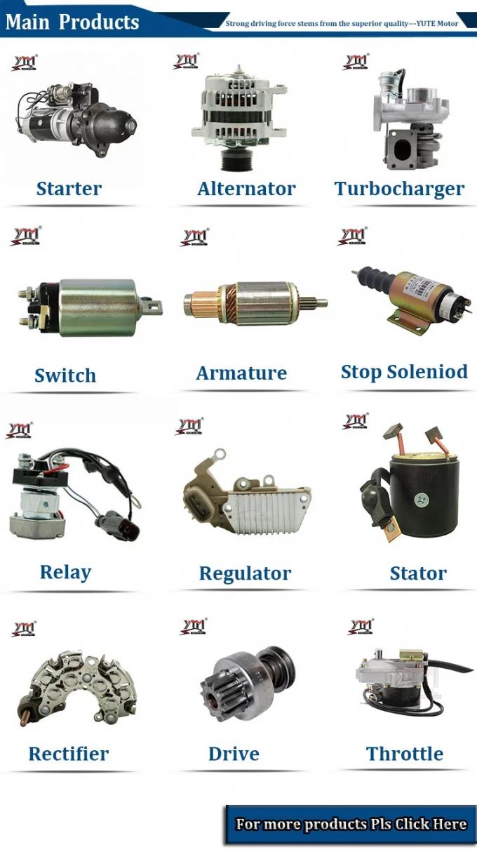 Small 24 Volt Starter Motor , Mitsubishi Fuso Starter Motor 4M50 4M51 ...