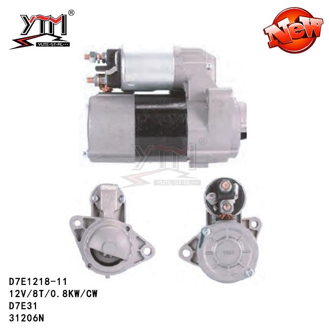 D7E1218-11 NISSAN INFINITI Engine Starter Motor 8T 0.8KW D7E31 31206N
